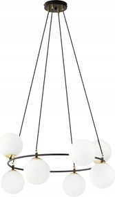 Závěsná lustrová lampa Azura 8 Bl Opal Emibig 1295/8