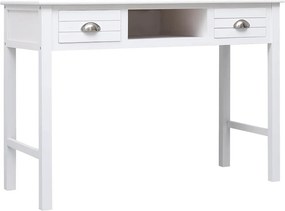 Psací stůl bílý 108 x 45 x 76 cm masivní pavlovnie 338535