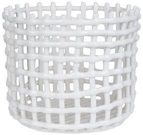 CRAFT Keramický košík 24 cm - bílá