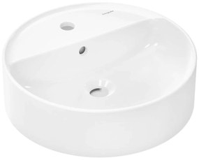 Hansgrohe Xuniva S - Umývátko na desku, průměr 45 cm, s přepadem, otvor pro baterii, bílá 60169450