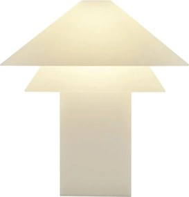 Bílá LED stmívatelná stolní lampa s kovovým stínidlem (výška 33,5 cm) Sanaka – Blomus