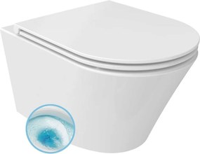 Sapho Paco - Závěsné WC, Vortex Rimless, bílá PZ1012V