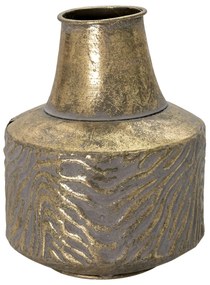 Zlatá antik dekorační váza Holly - Ø 15*21 cm