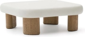 Zahradní konferenční stolek s betonovou deskou 80x80 cm Labra – Kave Home
