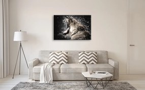 Malvis ® Obraz lvice s vodou Velikost (šířka x výška): 60x40 cm
