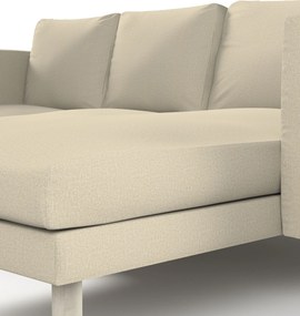 Potah na pohovku IKEA Norsborg 3-místná se šezlongem barva béžová látka pletený vzor