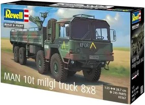 REVELL Model nákladního auta MAN 10T Milgl 8x8 / Plastikový model / Mě