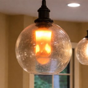 Zaparkorun LED žárovka HYO-2, 5W - imitace plamene - orange