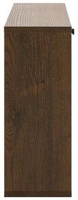 Nástěnný botník Albany 71 cm dub kouřový