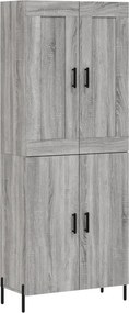 Skříň highboard šedá sonoma 69,5 x 34 x 180 cm kompozitní dřevo 3199567