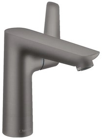 Hansgrohe Talis E, páková umyvadlová baterie 150 s odtokovou soupravou s táhlem, kartáčovaná černá chromová, 71754340