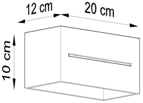 Sollux SL.0528 - Nástěnné svítidlo LOBO 2xG9/40W/230V bílá