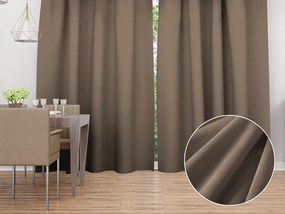 Biante Sametový závěs Velvet Premium SVP-005 Světle hnědý - šířka 135 cm 135x140 cm