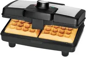 Clatronic WA 3606 černá / Vaflovač / 2 vafle / 2 pečicí plochy 21.5 x