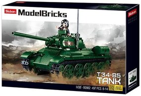 Stavebnice sluban model bricks m38-b0982 tank t34-85
