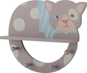 Šedý nástěnný dětský věšák 36x31 cm Mille – Bloomingville Mini