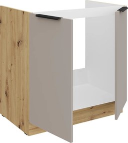 ARIA li | dolní skříňka 80 ZL 2F dřezová | 80 cm | ANTI FINGERPRINT povrch | artisan/béžová