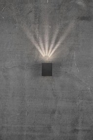 NOR 49711003 Venkovní nástěnné svítidlo Canto Kubi 2 2x6W LED černá čirá - NORDLUX