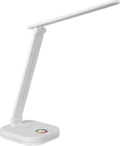 LED RGBW Stmívatelná stolní lampa s bezdrátovým nabíjením LED/7W/5V USB bílá