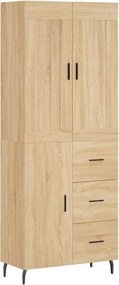 Skříň highboard dub sonoma 69,5 x 34 x 180 cm kompozitní dřevo 3199828