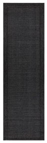 Dywany Luszczow Kusový koberec, běhoun TIMO 5000 SISAL venkovní rám černý Rozměr koberce: 60 x 300 cm