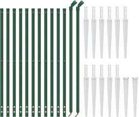 Drátěné pletivo s kotevními hroty zelené 1 x 25 m 153929