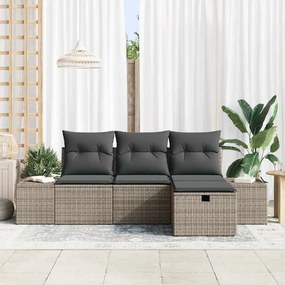 Set pohovek 4 ks polyratan 3360680