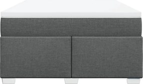 Box spring postel s matrací tmavě šedá 160x200 cm textil 3285145