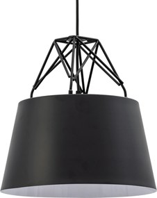 Toolight Toolight, závěsná kovová stropní lampa 1xE27 APP422-1CP, černá, OSW-00552