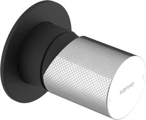 Sapho Ultratap - Sprchová baterie pod omítku, s tělesem, matná černá/chrom UT041TBC