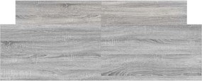 Rám postele s hlavovým a nožním čelem šedý sonoma 140 x 200 cm 3203752
