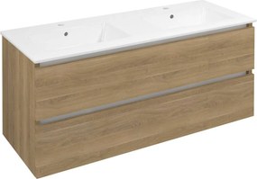 Sapho Ezara - Umyvadlová skříňka, 120x46x55 cm, 2 zásuvky, dub Cuneo EZ121-2525