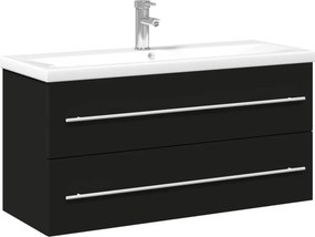 Koupelnová skříňka se zápustným umyvadlem černá 3278795