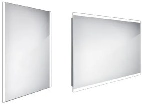 Nimco Zrcadla - Zrcadlo s LED osvětlením, 600x800 mm, hranaté, aluminium ZP 11002