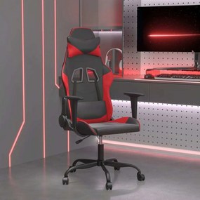 vidaXL Masážní herní židle umělá kůže [345399] Barva: Černo-červený