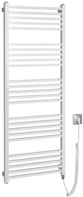 Sapho METRO-E elektrický koupelnový radiátor rovný 500 x 1340 mm 500 W bílá ME513