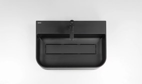 Deante Arnika, granitové umyvadlo na desku 605x405x135 mm, černá matná, DEA-CQA_NU6S