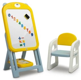 Dětská magnetická tabule se stolečkem TOYZ TED - žlutá