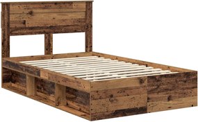Rám postele Staré dřevo 120 x 200 cm Masivní borové dřevo 3409789