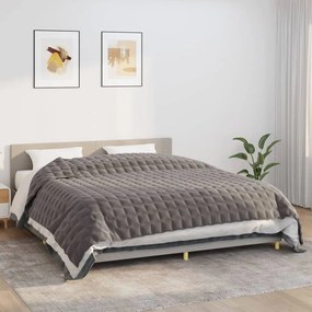 vidaXL Zátěžová deka šedá 200 x 225 cm 13 kg textil