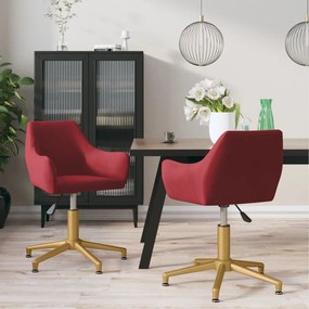 vidaXL Otočné jídelní židle 2 ks samet [331041] Barva: Tmavě šedá
