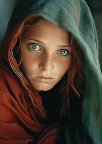 Afghánská dívka 3 inspirace Steve McCurry