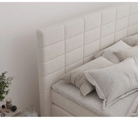 Béžová boxspring postel s úložným prostorem 140x200 cm Ava – Maison de Rêve