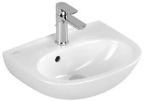 Villeroy & Boch O.novo - Umývátko 45x36 cm, s přepadem, otvor pro baterii, alpská bílá 43404501