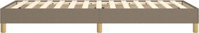 Rám postele s boxspringem taupe 90x200 cm textil 3120586