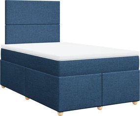 Box spring postel s matrací černá 120x190 cm textil 3291218