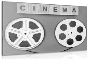 Obraz filmová páska v černobílém provedení - 90x60 cm