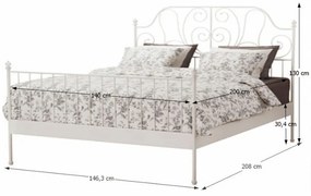 Manželská postel 140 cm Plue (s roštem). 794076