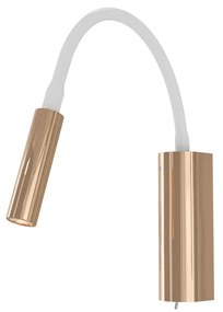 Designové nástěnné svítidlo Nuto bílá/zlatá
