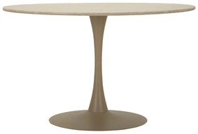 Kulatý jídelní stůl Bechora 120 cm krémový